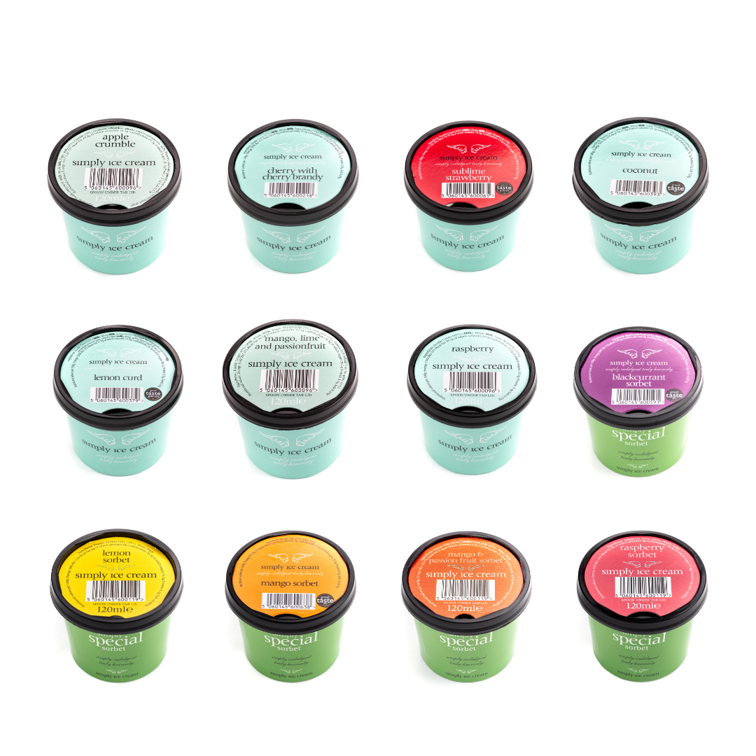 The Mini Fruity Collection (12 x 120ml) – Simply Ice Cream